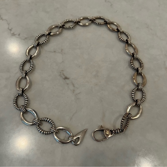 LAGOS | Jewelry | Rare Lagos Caviar Silver 2 Inch Chain Link Chunky ...